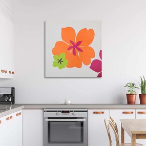 Obraz na plátně Barevné květiny - 60x60 cm