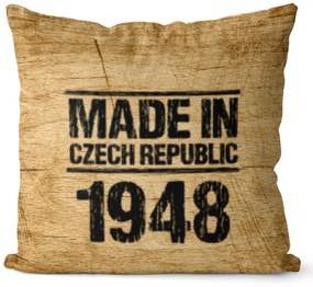 Polštář Made In + rok (Velikost: 55 x 55 cm, rok: 1948)