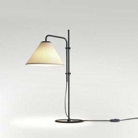 Marset A641-406 Funiculí, černá stolní lampa s pískovým textilním stínidlem, 1xE14, 61cm