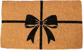 Rohožka s mašlí Bow ručně vyrobená z kokosového vlákna – 75*45*4 cm