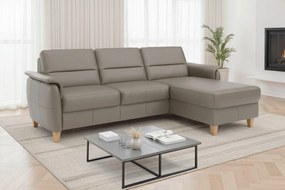 XXXLutz ROHOVÁ SEDAČKA, kůže, šedá Sit & More - Sedací soupravy - 000144033276