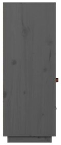 Skříň highboard šedá 67 x 40 x 108,5 cm masivní borové dřevo