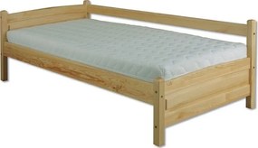 Casarredo - Komfort nábytek Masivní postel KL-133, 90x200, borovice, výběr moření | barva: moření gray