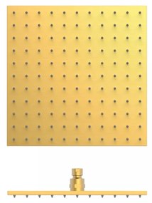 TRES Sprchové kropítko se systémem proti usaz. vod. kamene s kloubem, zlatá matná 13413830OM