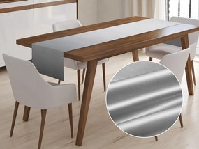 Biante Saténový běhoun na stůl polyesterový Satén LUX-002 Světle šedý 35x140 cm