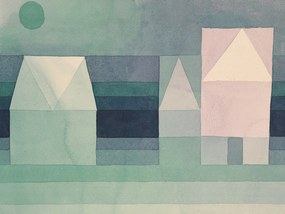 Obrazová reprodukce Three Houses - Paul Klee, (40 x 30 cm)