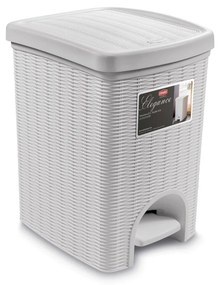 STEFANPLAST Odpadkový koš 20 l, 31x27,5x39cm, bílý