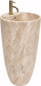 Rea Anya Savana Matt, volně stojící umyvadlo 840x450x450 mm, imitace kamene, REA-U3614
