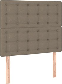 Box spring postel s matrací taupe 90x200 cm textil 3137449