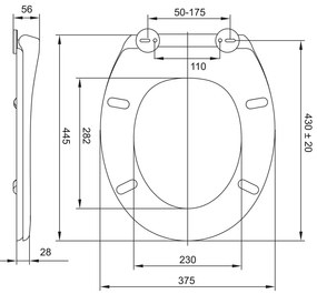Mereo WC sedátko samozavírací duroplast bílá CSS112S