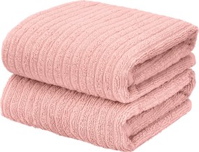 Livarno® Froté ručník, 50 x 100 cm, 2 kusy (růžová)