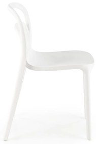 Bílá plastová židle K490