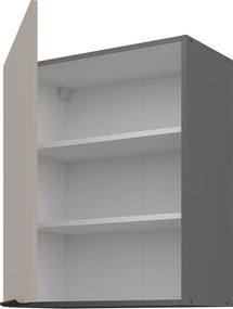 ARIA ta | horní skříňka 60 G-72 1F policová | 60 cm | ANTI FINGERPRINT povrch | antracit/béžová