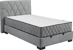 XXXLutz AMERICKÁ POSTEL, 120/200 cm, antracitová MID.YOU - Postele s úložným prostorem - 002220053801