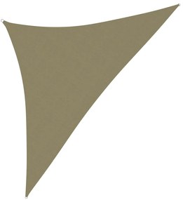 135169 vidaXL Stínící plachta oxford trojúhelníková 2,5 x 2,5 x 3,5 m béžová