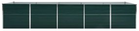Vyvýšený záhon pozinkovaná ocel 400 x 80 x 45 cm zelený - Default Title