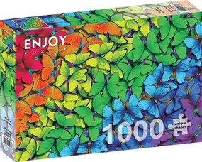 ENJOY Puzzle Duhoví motýlci / 1000 dílků / od 14 let