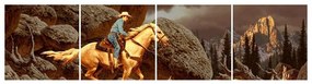 Obraz kovboje na koni (160x40 cm), 40 dalších rozměrů