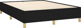 Box spring postel s matrací černá 140 x 190 cm textil 3128599