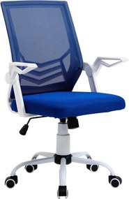 Ergonomická kancelářská židle Vinsetto - otáčecí kancelářská židle s nastavitelnou výškou, zdvihacími opěrkami a bederní podporou, pro teenagery a do…