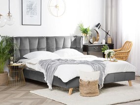 Manželská postel 160 cm SENEL (s roštem) (šedá). 1007510