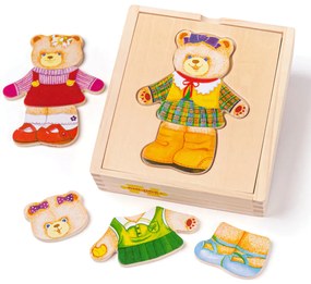 Bigjigs Toys Oblékací puzzle Paní medvědice