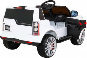 Ramiz Land Rover Discovery elektrické auto pro děti bílé SUV + dálkové ovládání