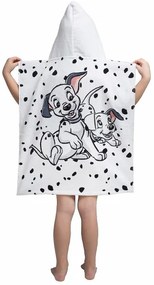 Jerry Fabrics Plážová osuška pončo 101 Dalmatians 03 50x115 cm