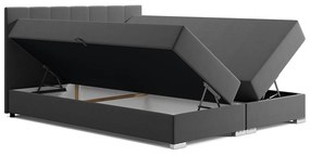 Kontinentální postel dvoulůžko BOXSPRING MOET + topper v ceně | 140x200 | VÝBĚR TKANIN
