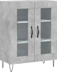 Skříň highboard betonově šedá 69,5x34x180 cm kompozitní dřevo 3198069