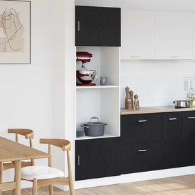 Závěsná skříňka Černý dub 60 x 57 x 207 cm Kompozitní dřevo 3334018