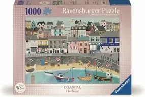 Ravensburger Puzzle: Klidný pobřežní přístav / 1000 dílků / od 14 let