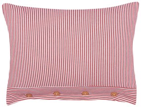 Sada 2 bavlněných polštářů 40 x 60 cm červená/bílá AALITA Beliani