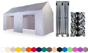 Nůžkový párty stan 3x6 m/6 noh TENTino GABLED EXTREME Barva opláštění: 1A - BÍLÁ