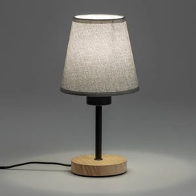 Brilagi - Stolní lampa NUBILA WOOD 1xE27/25W/230V dub/šedá