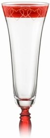 Crystalex sklenice na šampaňské Victoria Love 180 ml 2 KS