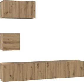 Sestava TV skříněk 3 ks Artisanový dub Kompozitní dřevo 3393140