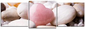 Obraz na plátně - Růžové srdce - panoráma 5105D (120x40 cm)