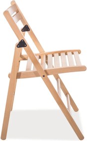 Skládací židle Smart II - ořech(celodřevěná)