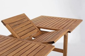 BIZZOTTO Rozkládací zahradní jídelní stůl NOEMI 120-160 cm