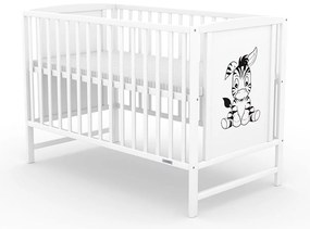 Dětská postýlka New Baby BEA standard Zebra bílá Barva: Bílá