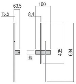 Redo 01-2746 - LED Nástěnné svítidlo TANGENT LED/13W/230V CRI 90 bílá