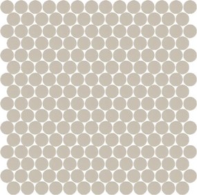 Hisbalit Skleněná mozaika šedá Mozaika 334B SATINATO kolečka  prům. 2,2 (33,33x33,33) cm - KOL334BLH