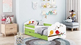 Dětská postel Tobík - ptáčci (Vybírat můžete z mnoha motivů a barev.)
