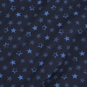 SCANquilt povlečení ART JERSEY universe tmavě modrá 140 x 220/70 x 90 cm