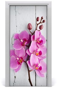 Fototapeta na dveře Růžová orchidej 85x205 cm