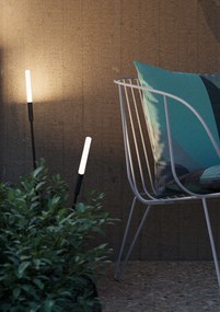 Redo LED venkovní zapichovací svítidlo TORCH, 124cm Barva: Hnědá