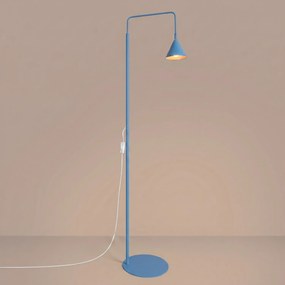 Sollux Lighting Stojací lampa NOX světle modrá