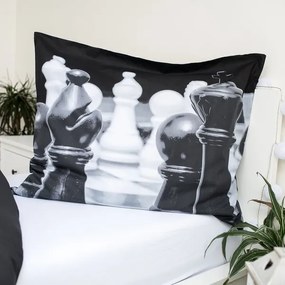 Jerry Fabrics povlečení bavlna fototisk Šachy 140x200+70x90 cm