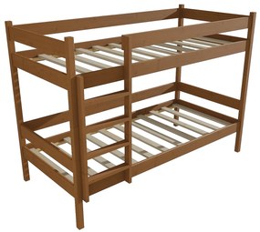 Vomaks Patrová postel PP 002 Rozměr: 80 x 200 cm, Barva: surové dřevo, Prostor mezi lůžky: 80 cm